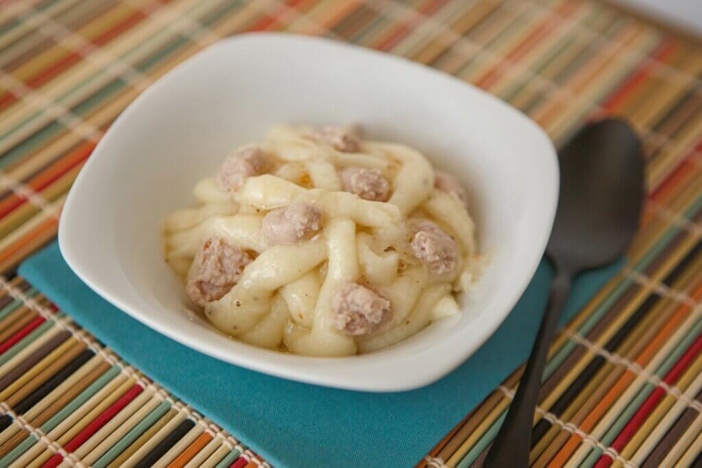 Pureed Pasta Salad with Ham - Lyons Health Labs